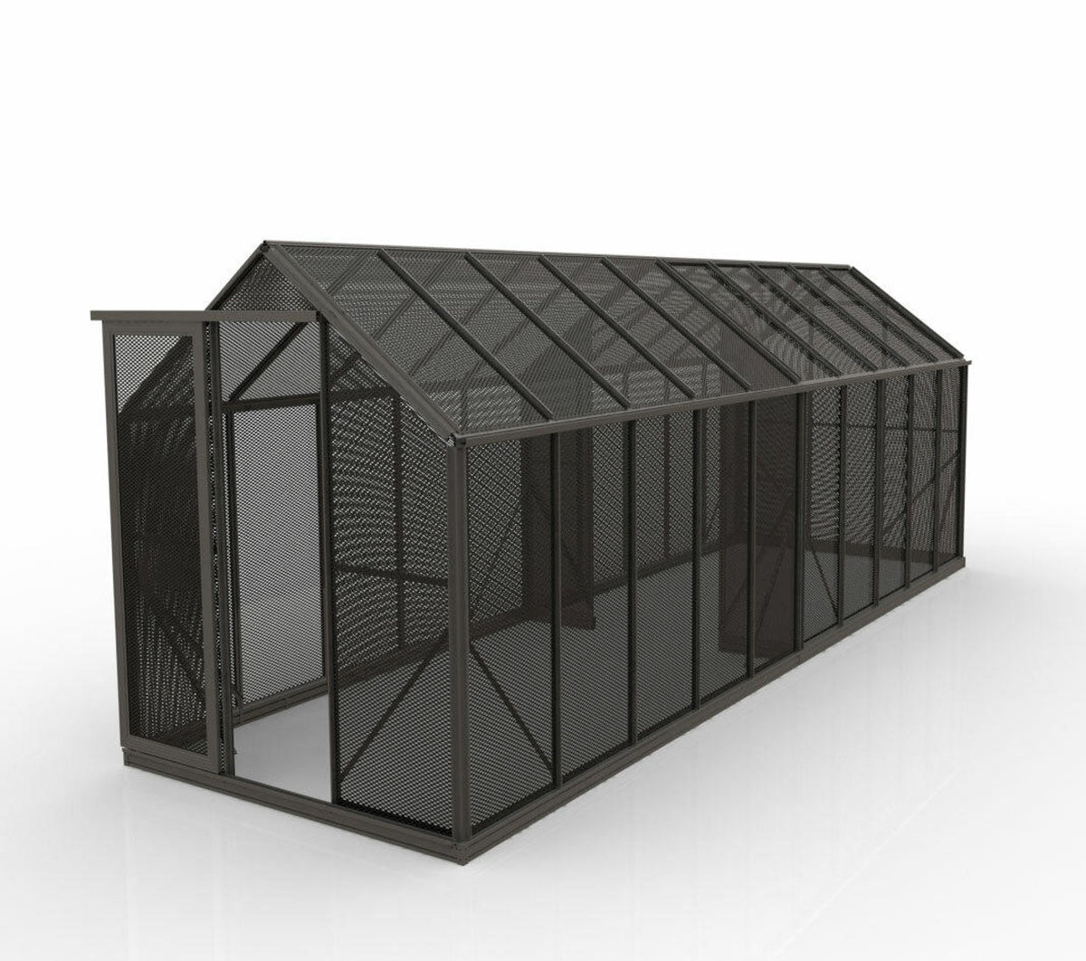 2m x 3.2m Shade House - Black Aluminium Mesh — Urban Backyards